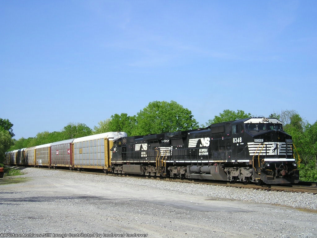 NS 8348 On NS 287 Southbound At The Y North Of Danville